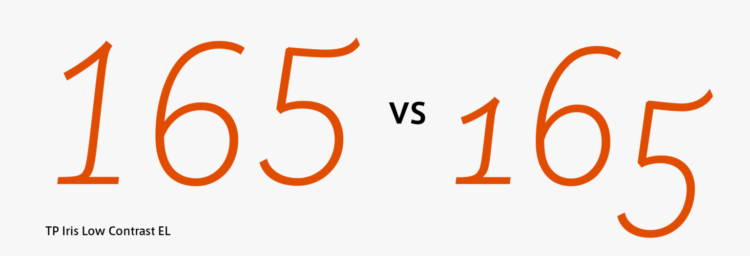 Font Typesetting Function 17: “Lining Numbers and Old Style Numbers ...